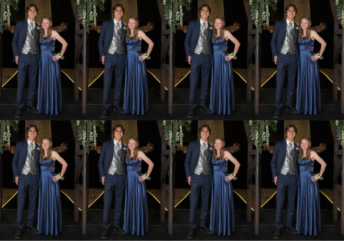 Prom Package #1 - one 8x10, two 5x7s, and eight wallet sized photos ...